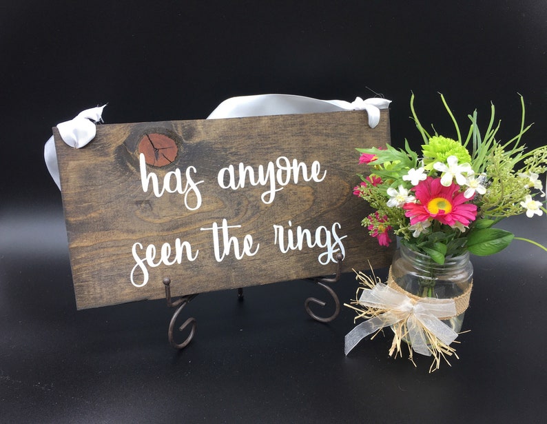 Rustic Wedding Signs Rustic Wedding Decor Wood Signs Ring | Etsy
