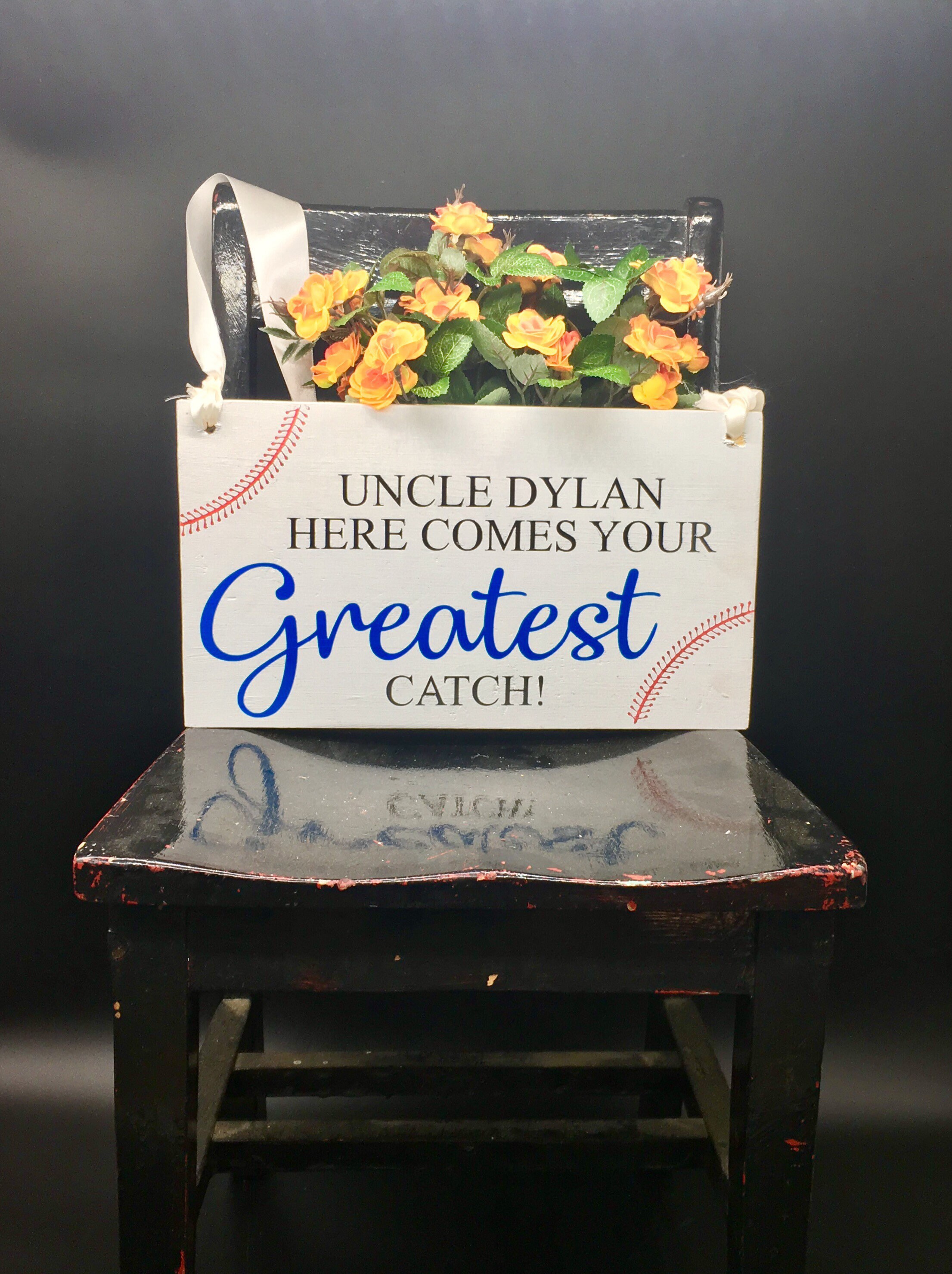 Ring Bearer Sign Uncle Sign Greatest Catch Rustic Wedding | Etsy