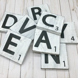 Scrabble Tiles 3.5 White Scrabble Tile Wall Art Giant - Etsy