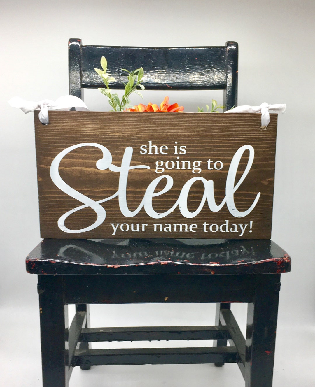 Ring Bearer Sign Rustic Wedding Decor Flower Girl Sign Wood Wedding ...