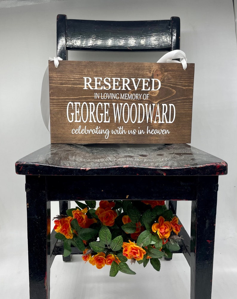 In Loving Memory Wedding Sign Memorial Wood Wedding Signs - Etsy