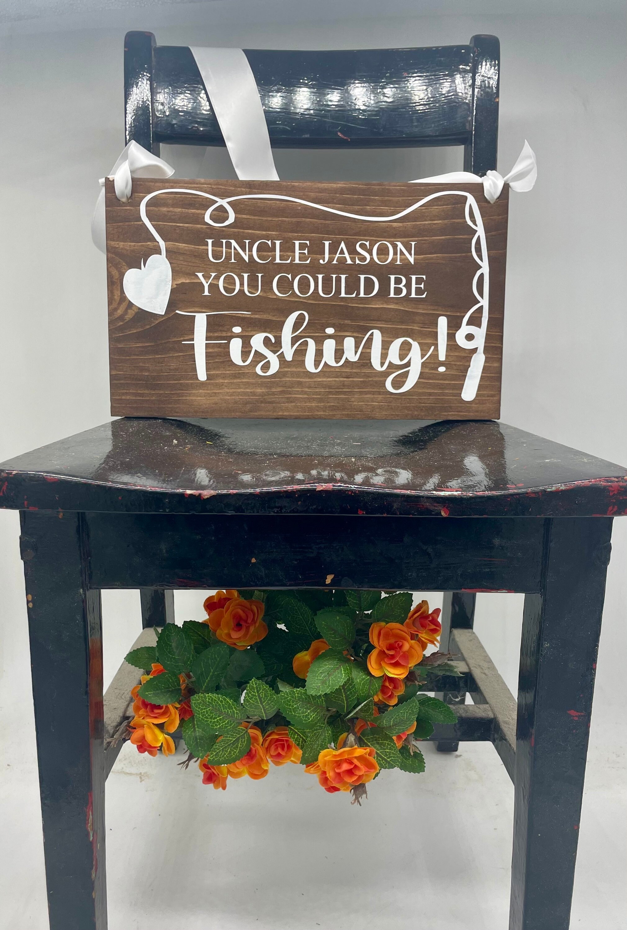 Ring Bearer Sign Uncle Sign Greatest Catch Rustic Wedding | Etsy