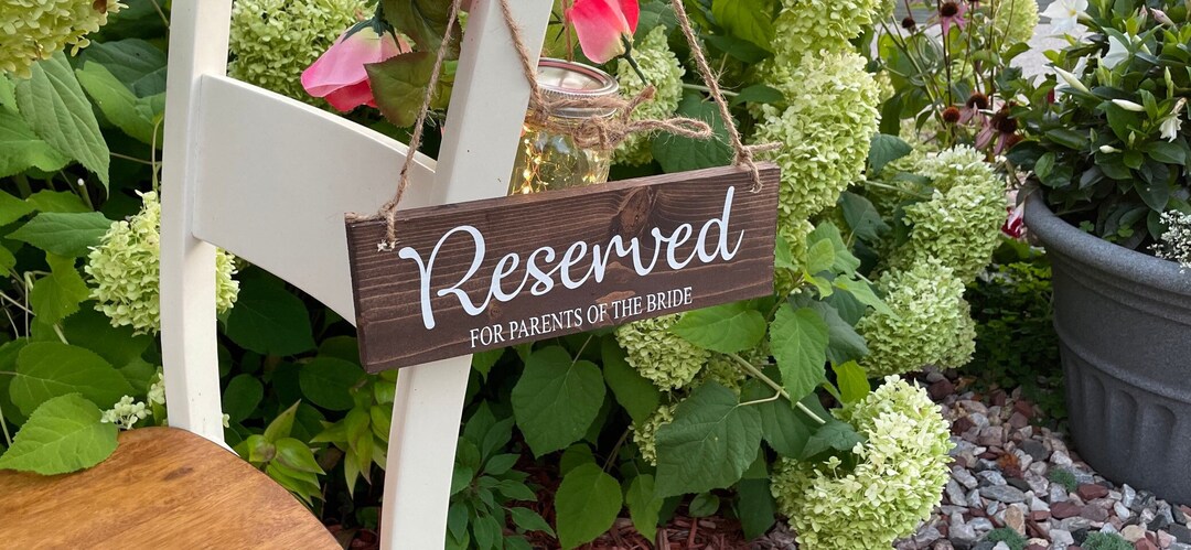 Reserved Sign Wood Wedding Signs Wedding Aisle Signs - Etsy
