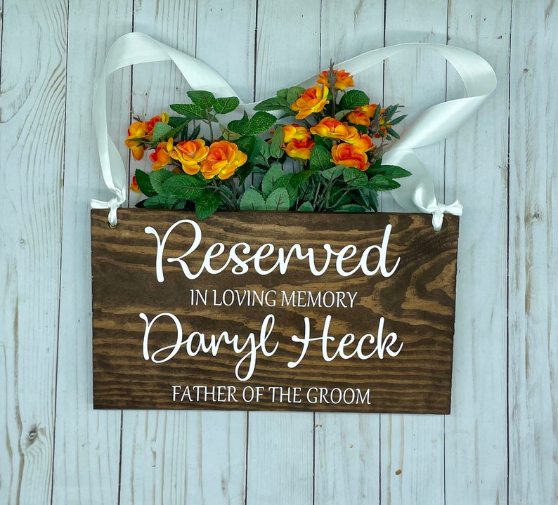 In Loving Memory Wedding Sign Memorial Wood Wedding Signs - Etsy