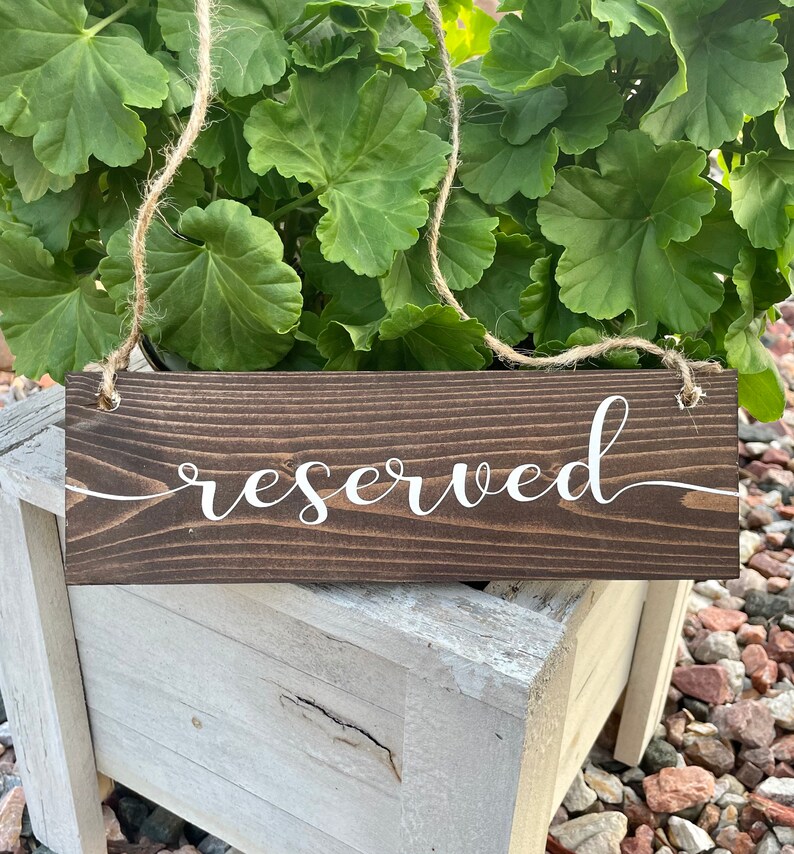 Reserved Sign Wood Wedding Signs Wedding Signage Ceremony - Etsy