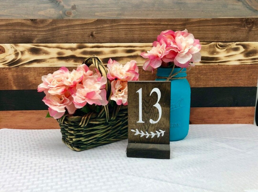 Wooden Table Numbers Wedding Table Numbers Rustic Wedding Decor Wood ...