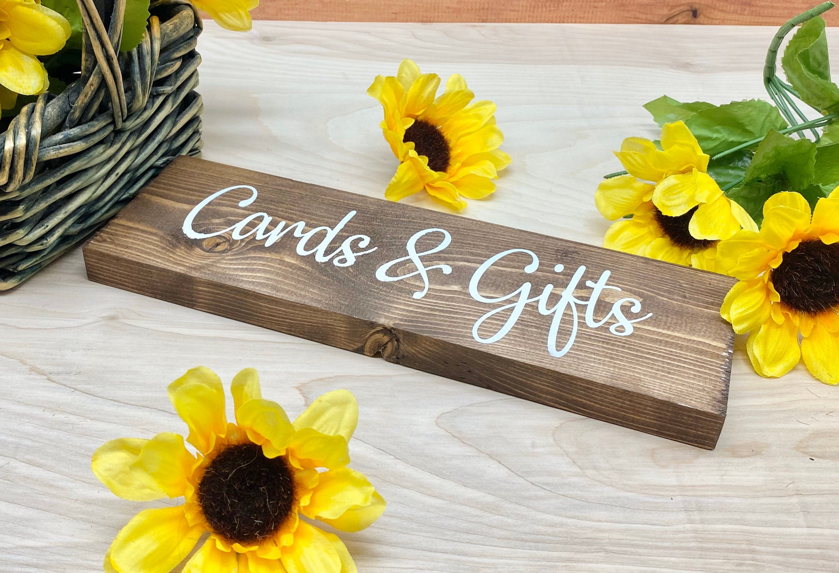 Wood Wedding Sign Cards and Gifts Wedding Decorations Rustic | Etsy