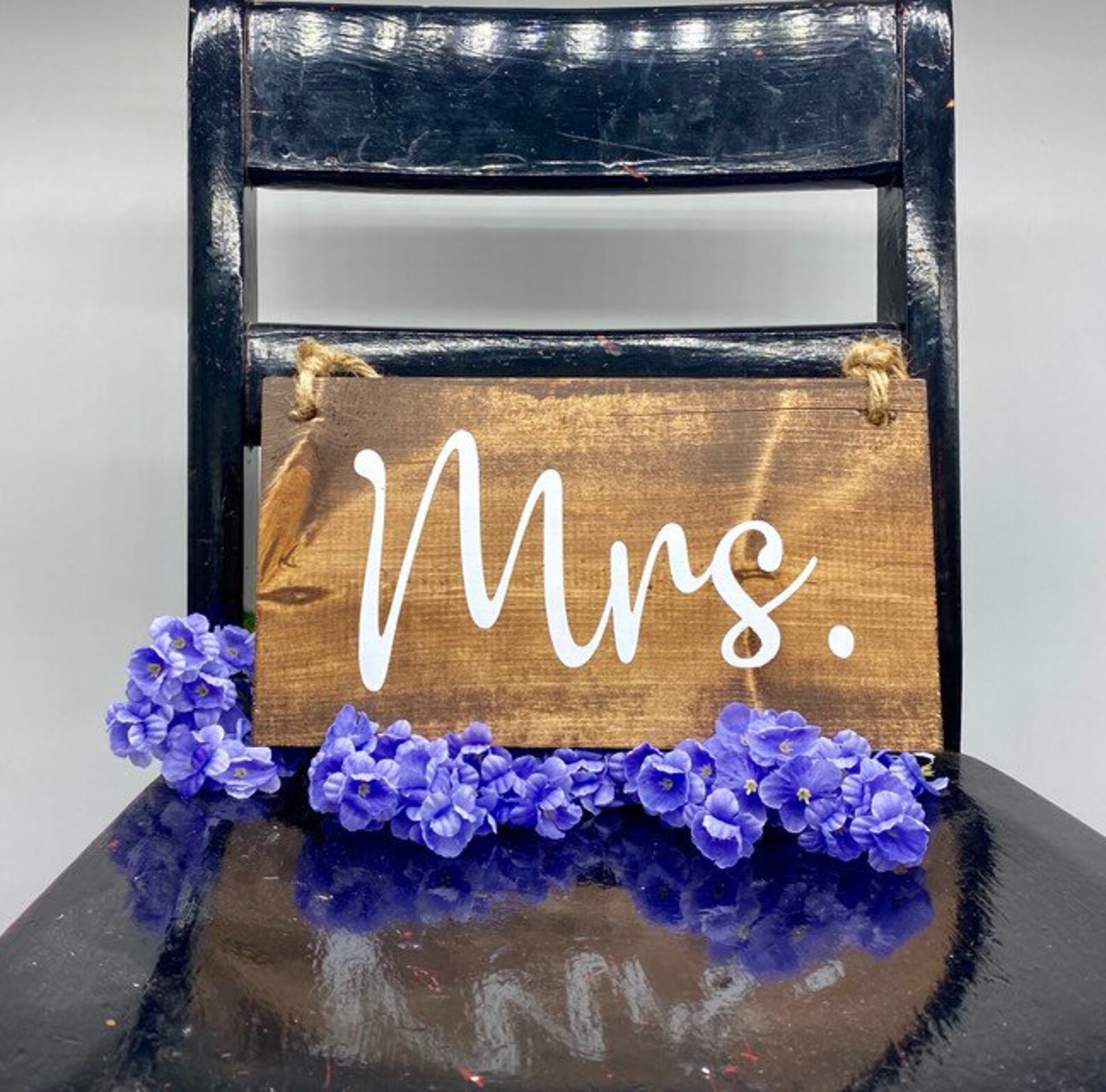 Mr and Mrs Chair Signs Wedding Chair Signs Rustic Wedding - Etsy