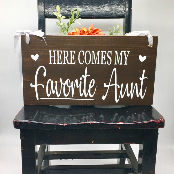 Here Comes My Aunt Sign - Etsy