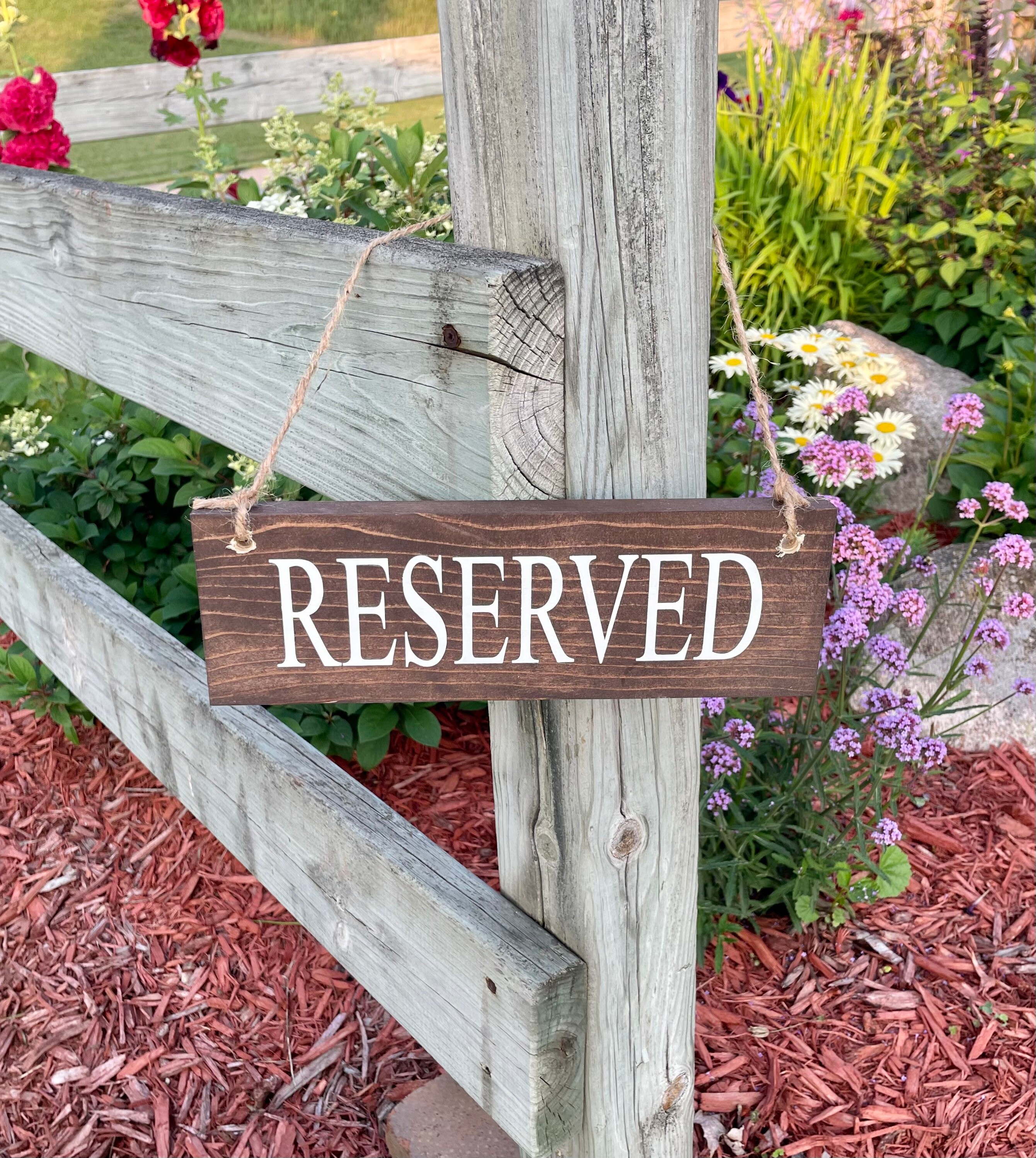 Reserved Sign Wood Wedding Signs Wedding Aisle Signs | Etsy