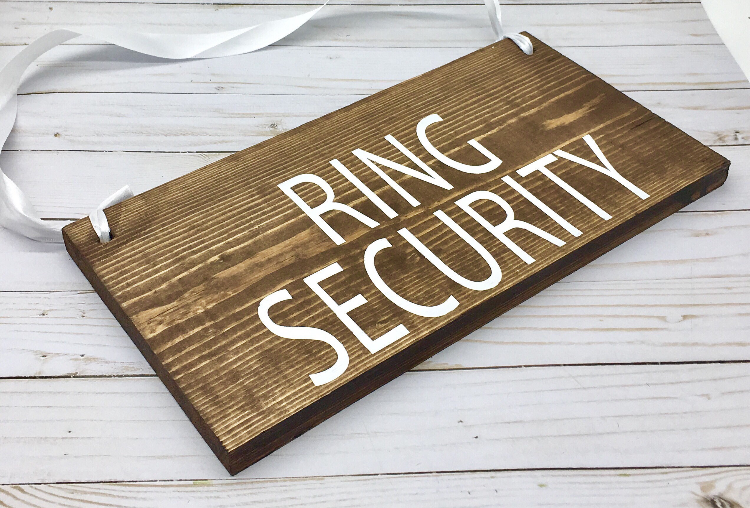 Ring Security Ring Bearer Sign Rustic Wedding Decor Flower | Etsy