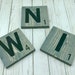 Scrabble Tiles Gray 3.5 Scrabble Tile Wall Art Giant - Etsy