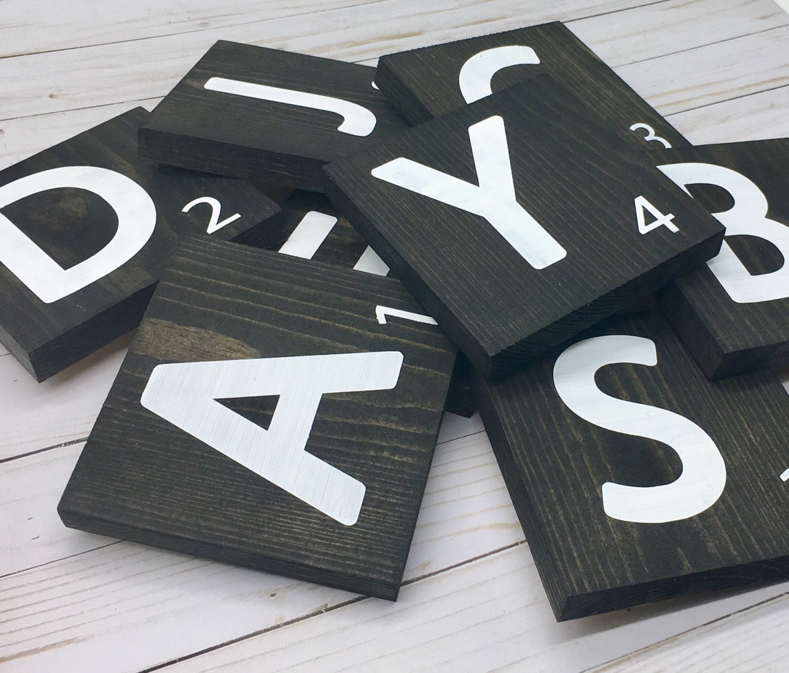 Scrabble Tiles 5.5 Scrabble Tile Wall Art Giant | Etsy