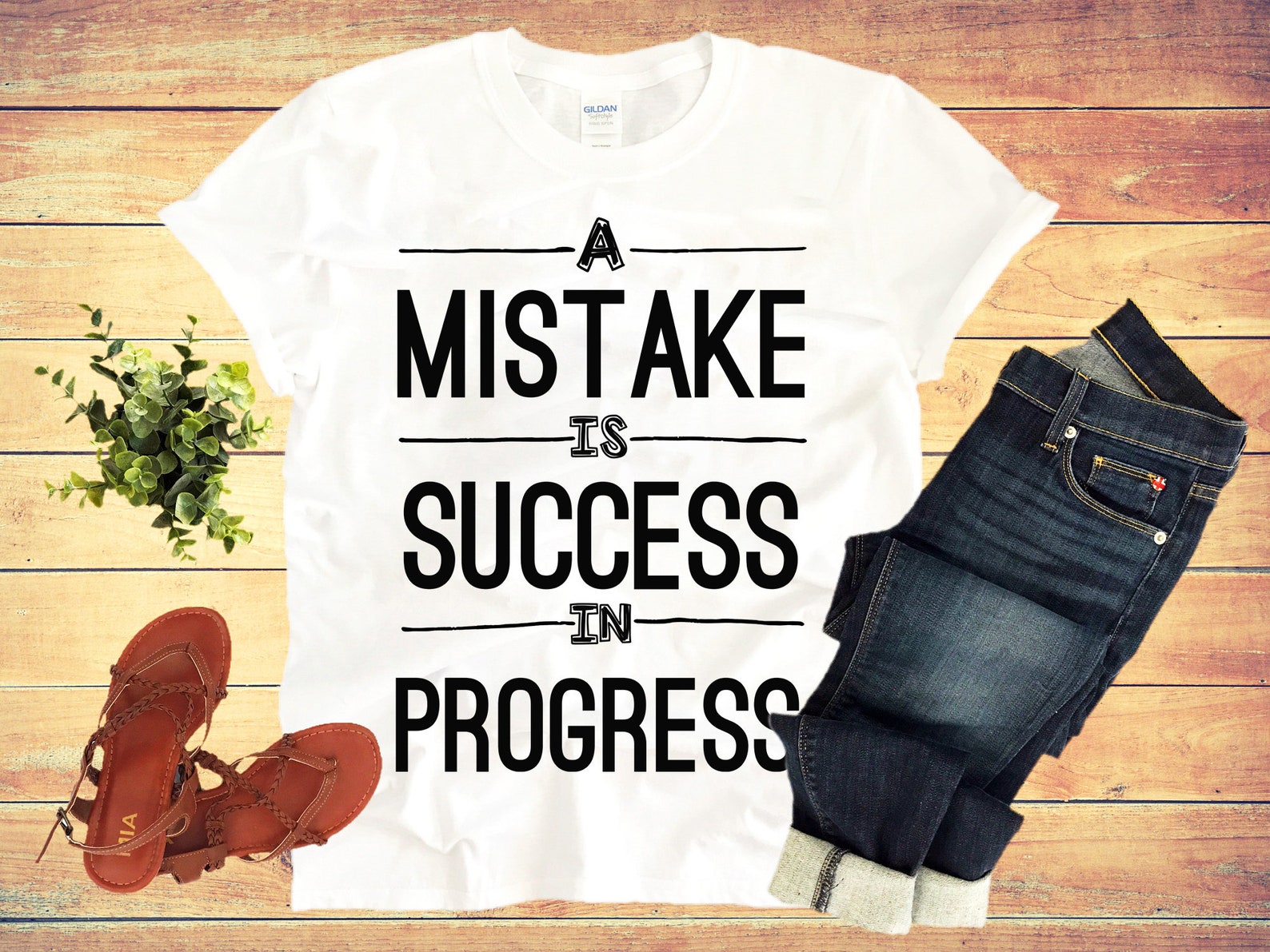A Mistake is Success in Progress T-shirts Inspirational Law - Etsy