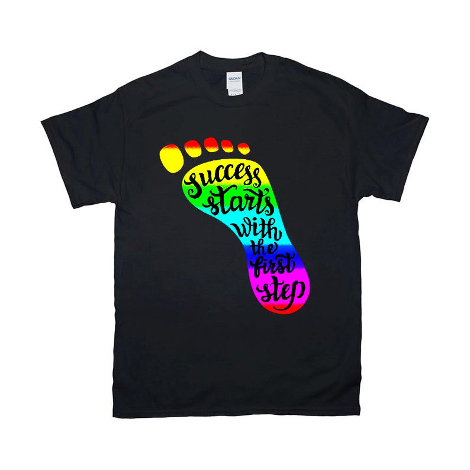 Success Starts With First Step T-shirts Positive Thinking - Etsy