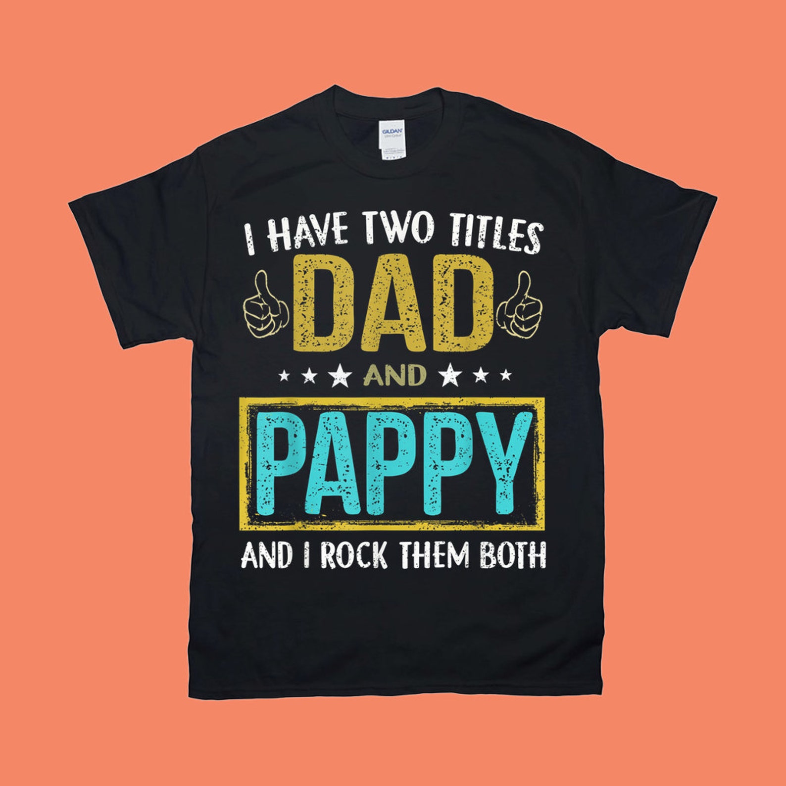 Men's I Have Two Titles Dad and Pappy Gifts for Father | Etsy