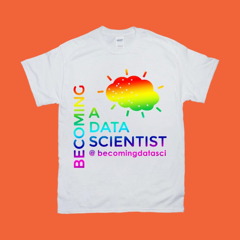 Becoming A Data Scientist White T-shirts Statistics Shirt | Etsy