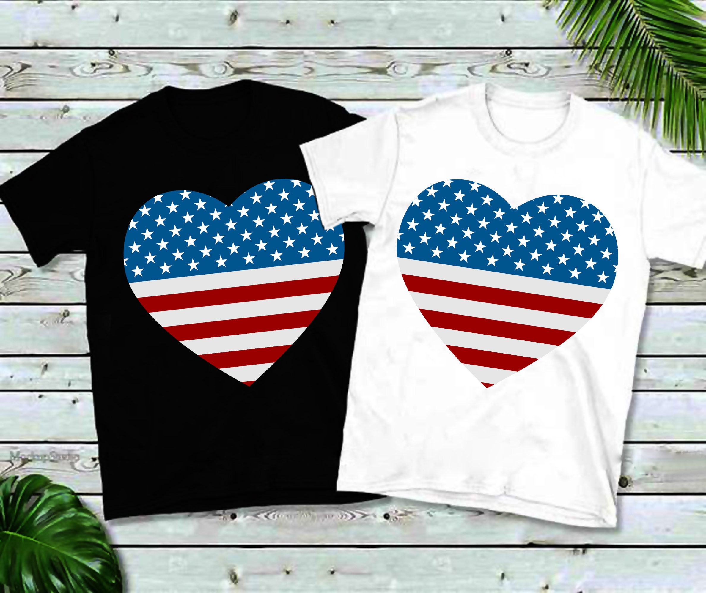 Patriotic Heart American Flag T-shirts American Flag Heart - Etsy