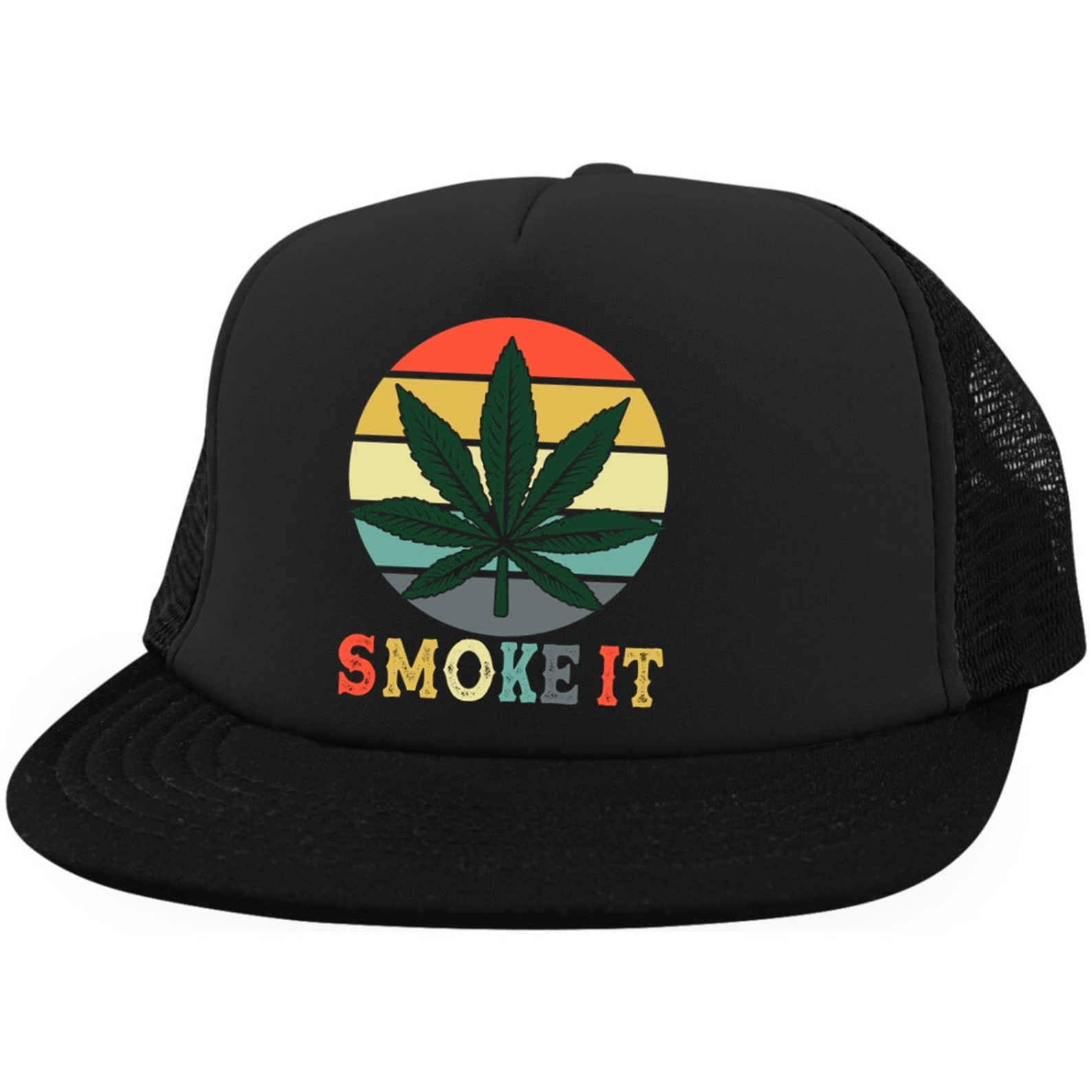 Smoke IT Trucker Hat With Snapback Weed Pot Smoke | Etsy