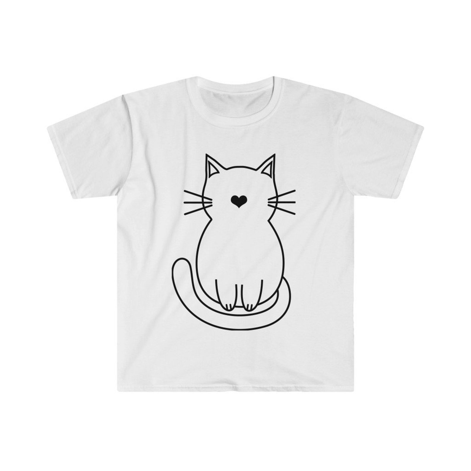 Graphic Cat Lovely Animal Fashion T-shirt Cute Cat Shirt - Etsy