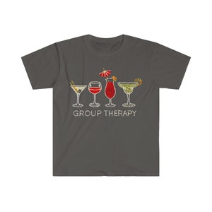 Group Therapy Happy Hour Mom Tropical Drinks T-shirt - Etsy