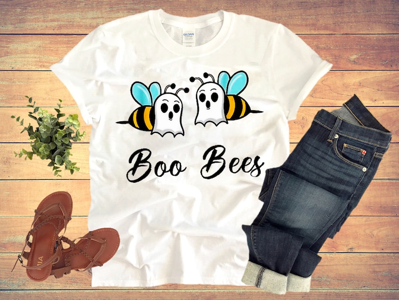 Boo Bees T-shirts Boo-bees Tee Boobies Halloweencute and - Etsy