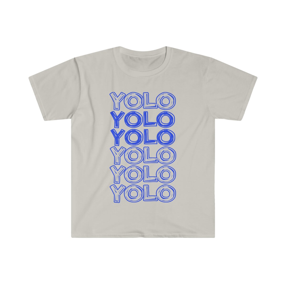 Aesthetic Blue Yolo Saying Classic T-shirtsyolo You Only - Etsy
