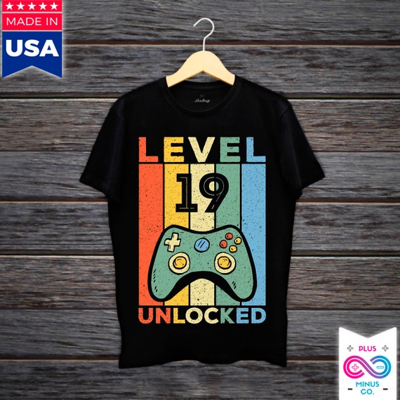 19 Year Old 19th Birthday Level 19 Unlocked Video Gamer - Etsy