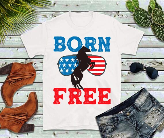 Born Free Horse Sunglasses American Flag - Etsy