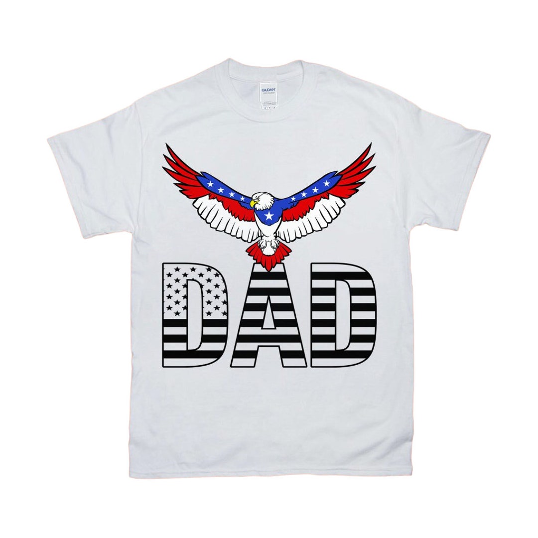 Dad Patriotic Red White and Blue Eagle T-shirts Father Day - Etsy