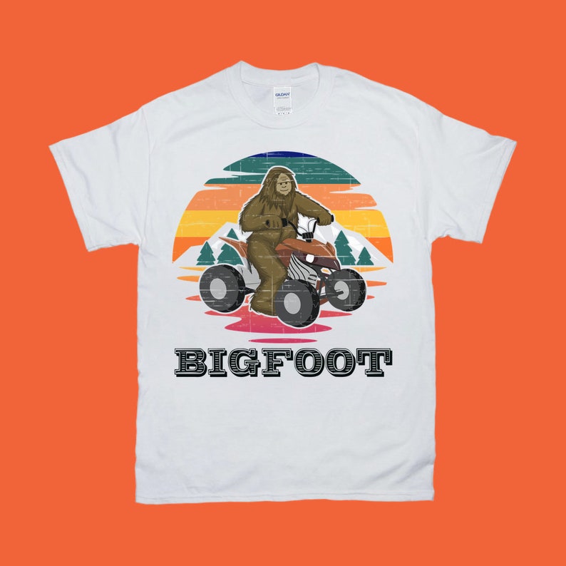 Bigfoot Atv Ride Retro T-shirts ATV Gift Quad Gift Quad - Etsy