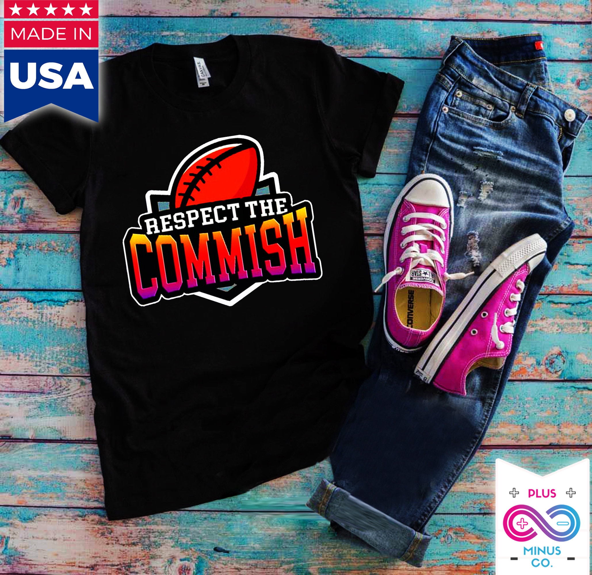 Respect the Commish T-shirt Football Tshirt Football Gift - Etsy