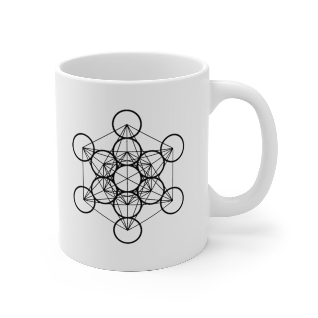 Sacred Geometry Metatrons Cube Mugs Sacred Geometry Art | Etsy