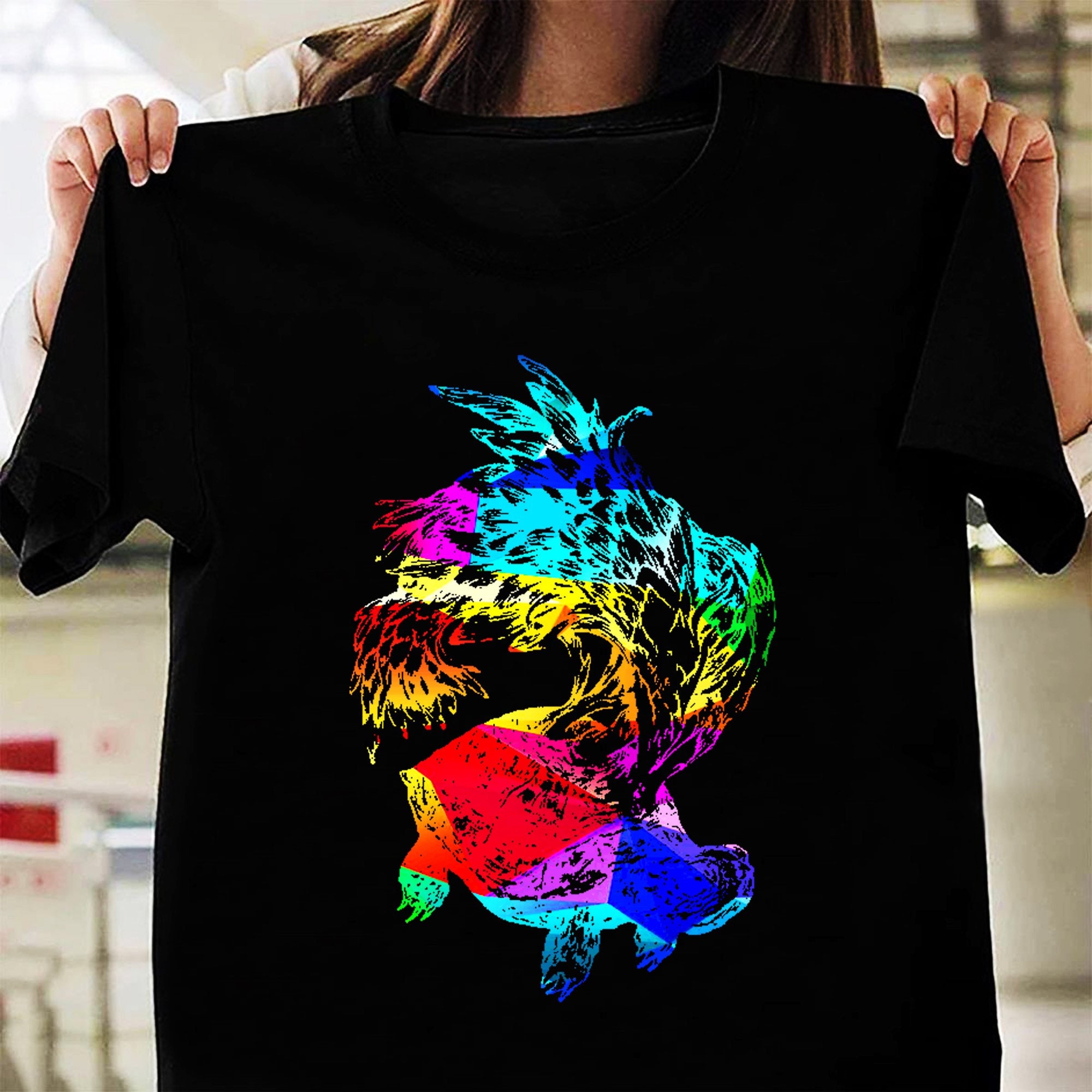 Colorful Turtle Abstract Art T-shirts Save a Turtle Abstract | Etsy