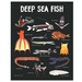 Fish Print Deep Sea Fish Poster Fish Art Kids Room Decor Art | Etsy