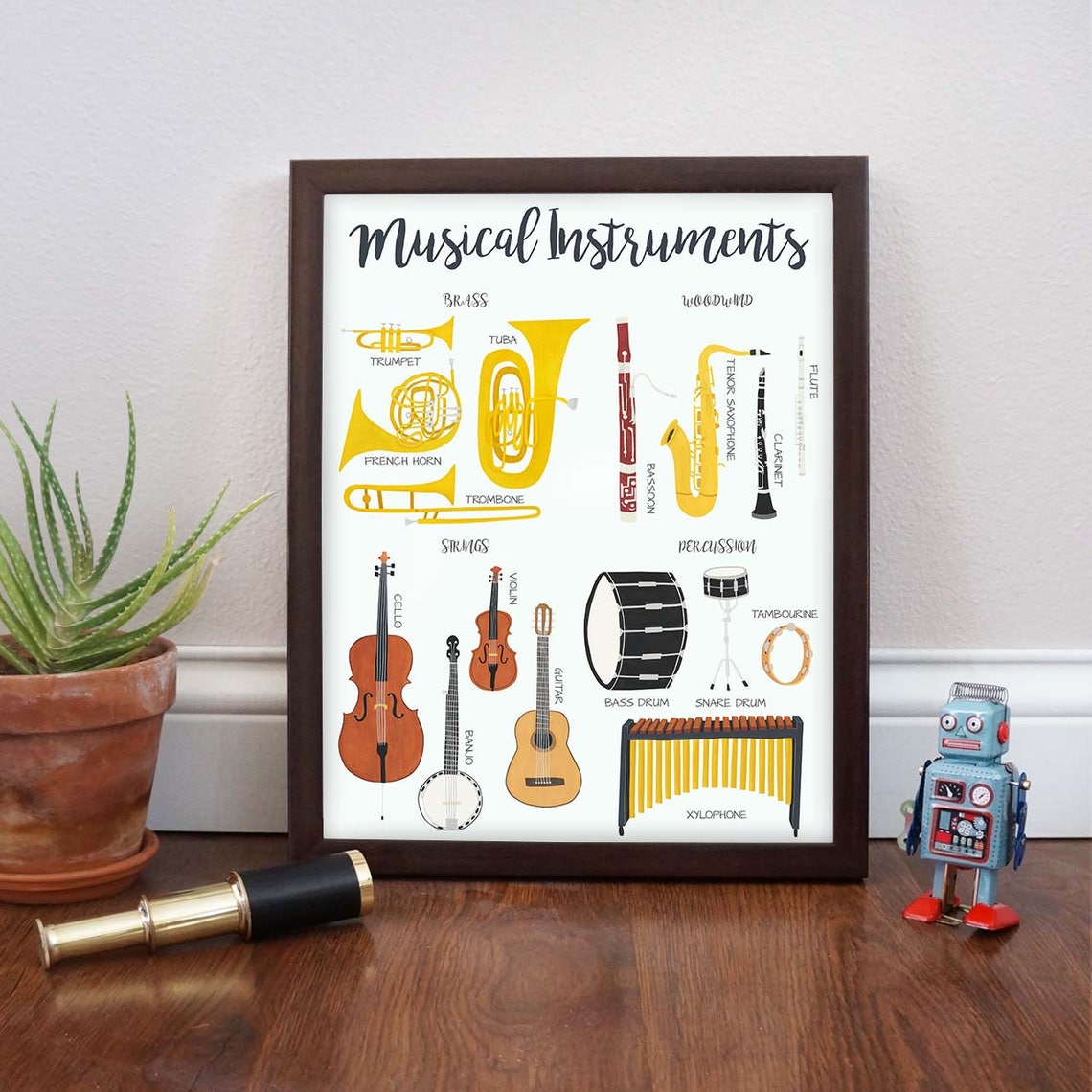 Music Poster Music Art Music Wall Art Musical Instruments Art Musical ...