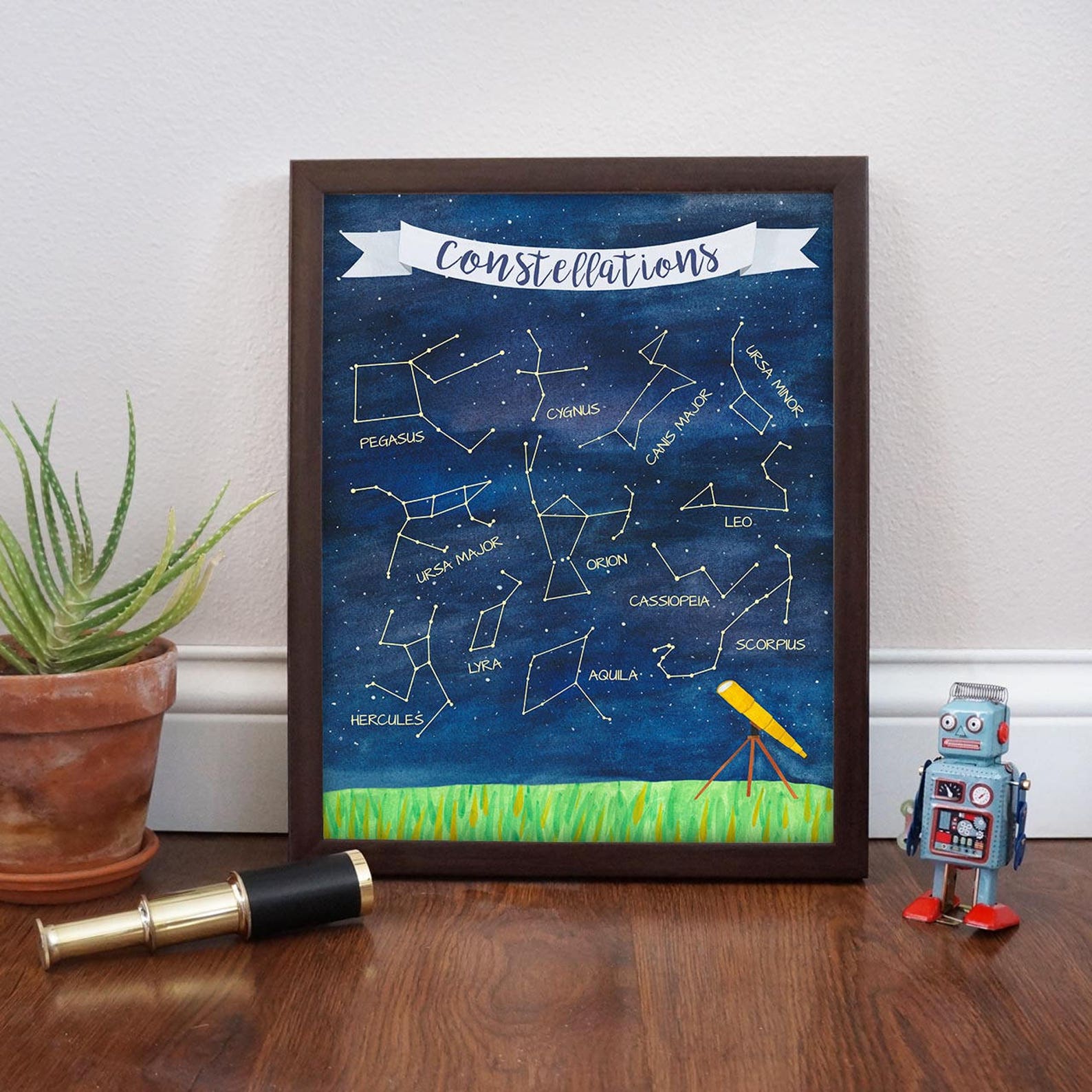 Constellation Print Constellation Art Constellation Poster ...