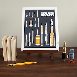 Rockets Art Rocket Print Rocket Poster Space Art Space Poster Outer ...