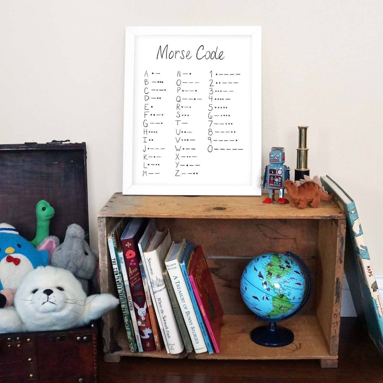Morse Code Print Morse Code Poster Morse Code Art Morse Code Wall Art ...