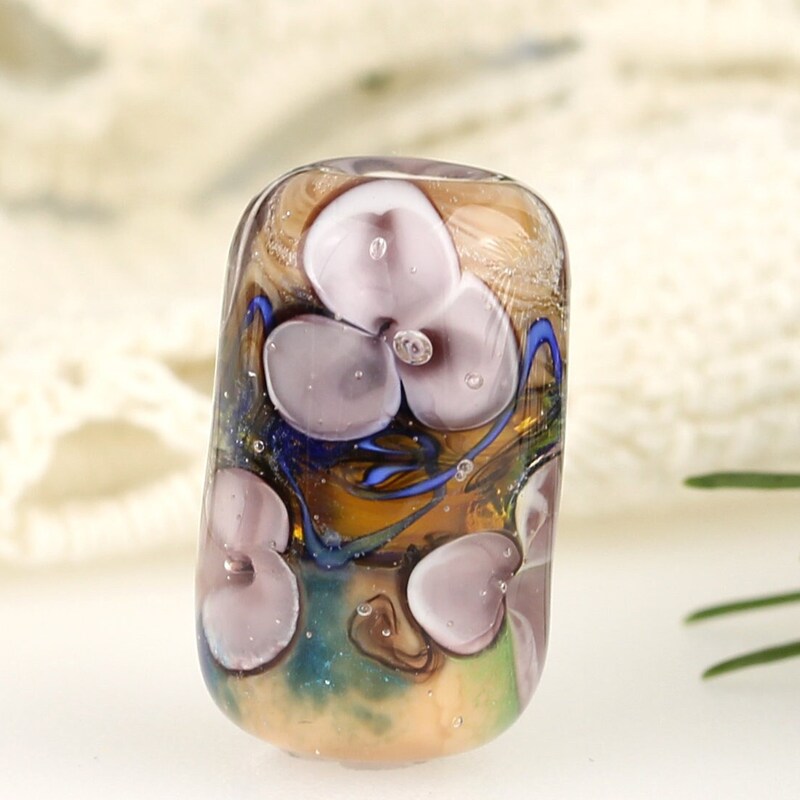 Unique Lampwork Bead - Etsy