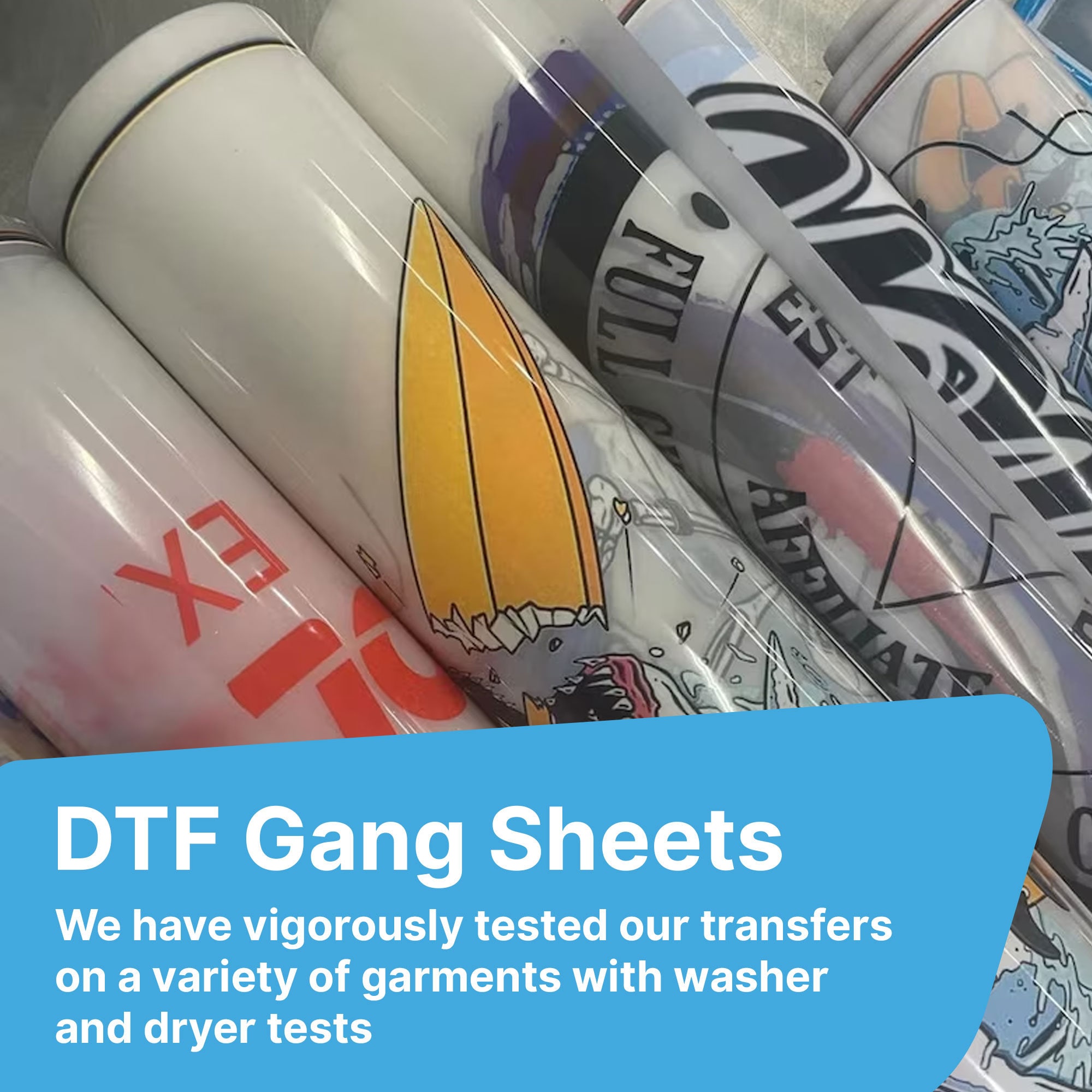 DTF Gang Sheet, Personalized DTF Prints, Custom DTF Transfers Gang ...