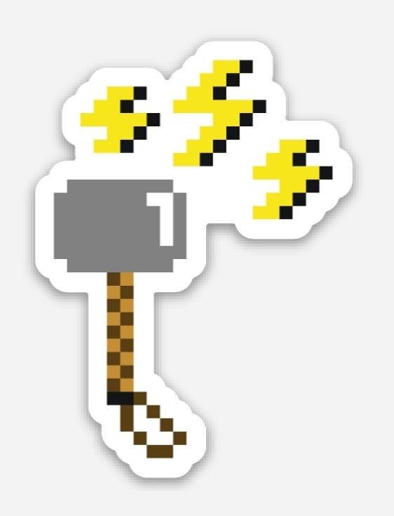 Minecraft Thor Pixel Art