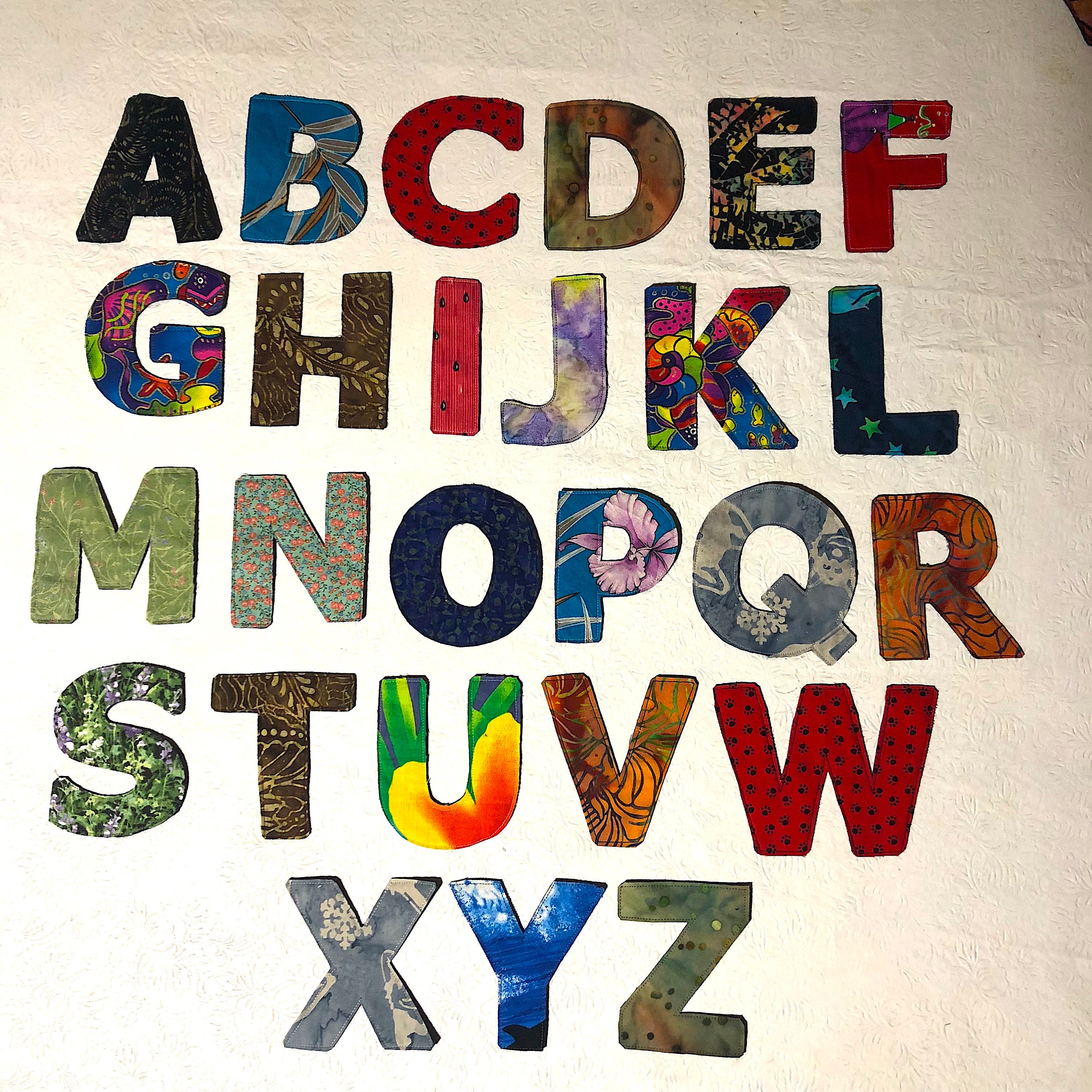 Fabric Alphabet Letters, Alphabet or Individual Letters - Etsy