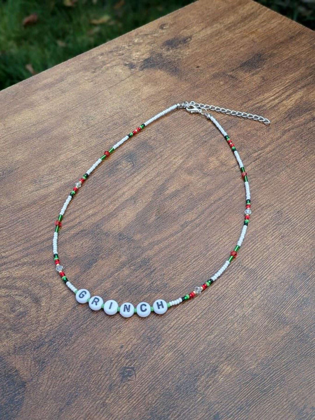 GRINCH Native Beaded Christmas Choker - Etsy