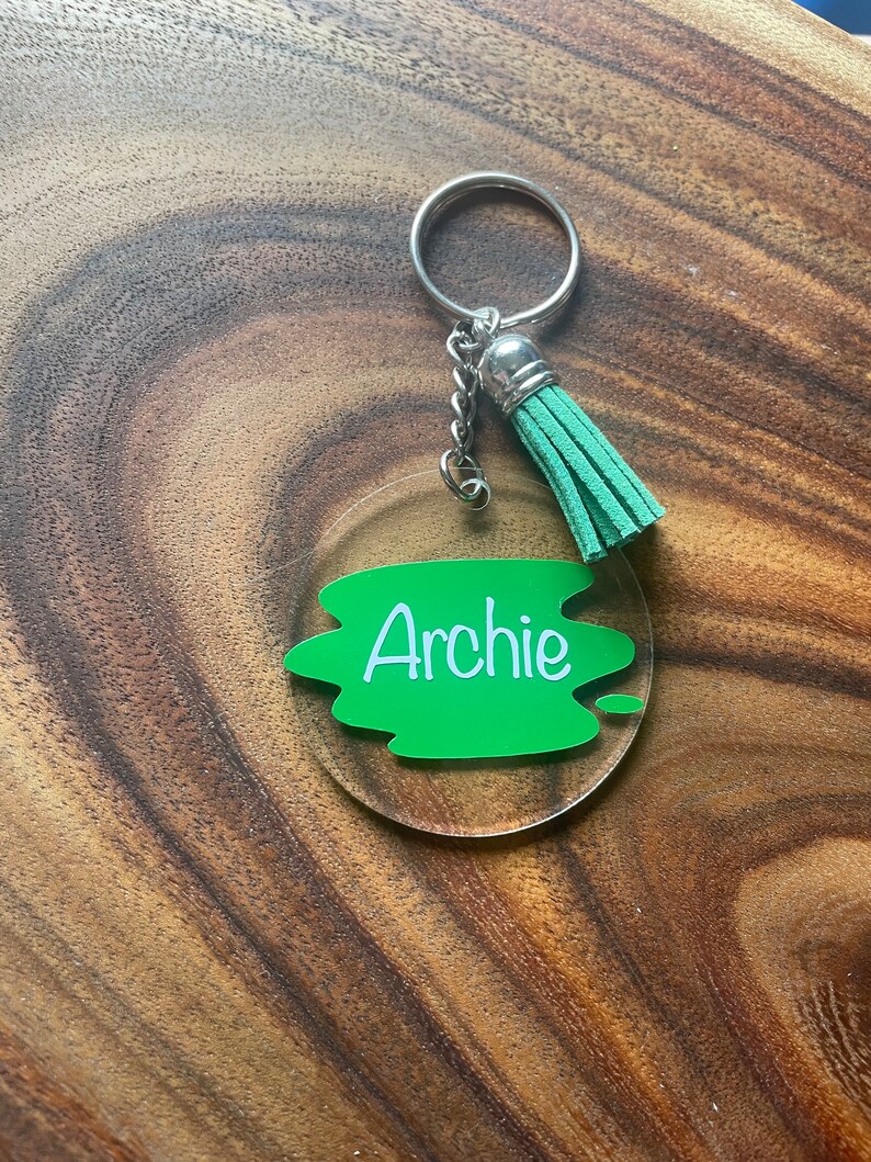 Custom Acrylic Keychain - Etsy