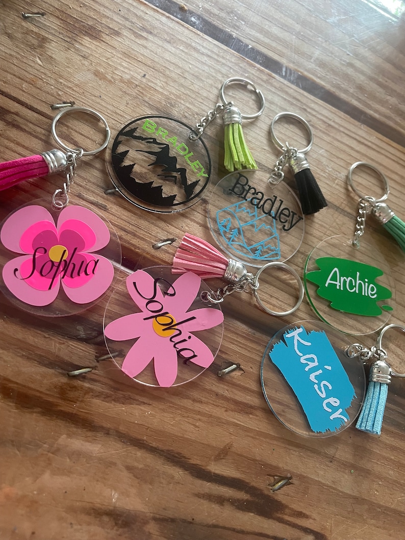 Custom Acrylic Keychain - Etsy