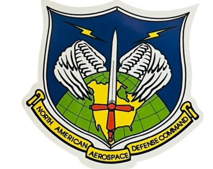 North American Aerospace Defense Command Decal Sticker Vtg Military ...