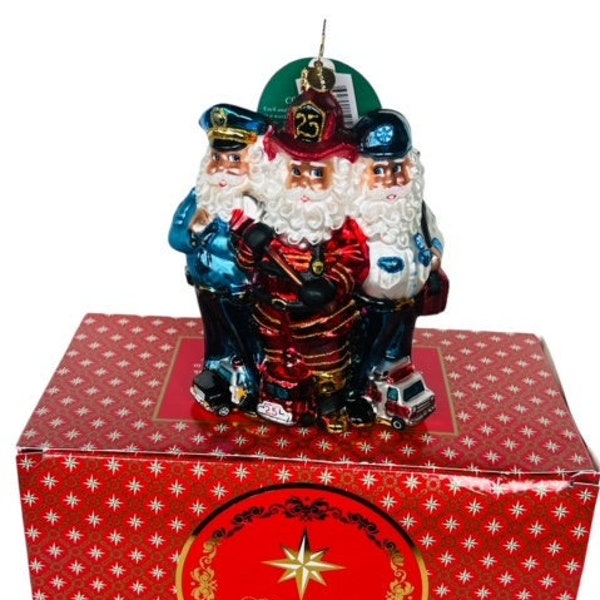 Police Santa Figurine - Etsy