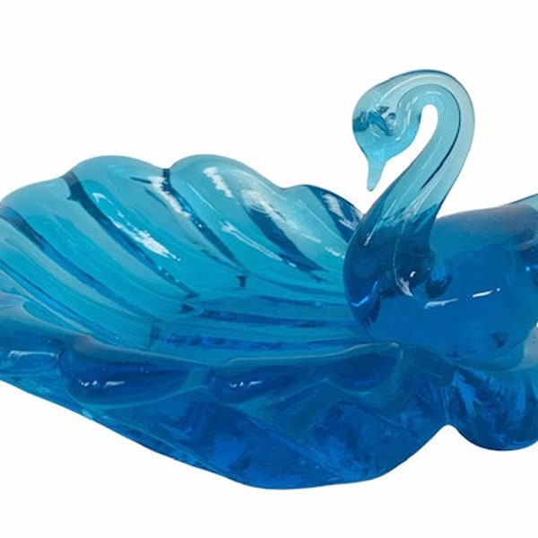 Blue Geese Glass Figurine - Etsy