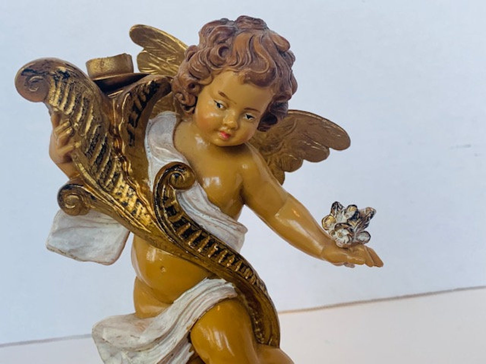 Roman Fontanini Angel Figurine Italy Depose Vtg Art Sculpture Nativity ...